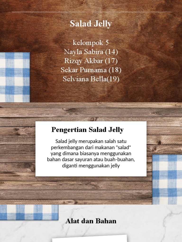 Resep Salad Jelly Praktis dan Ekonomis | PDF