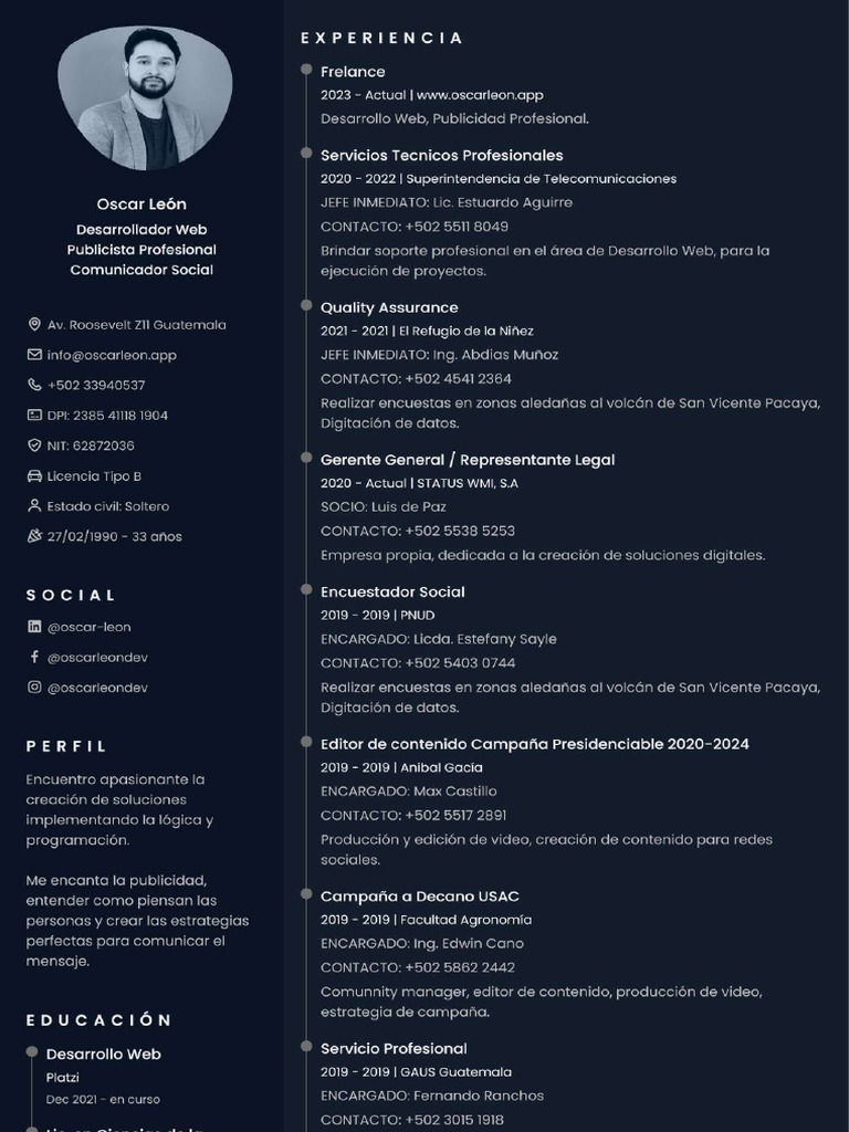 CV Oscar-2023 Compressed | PDF