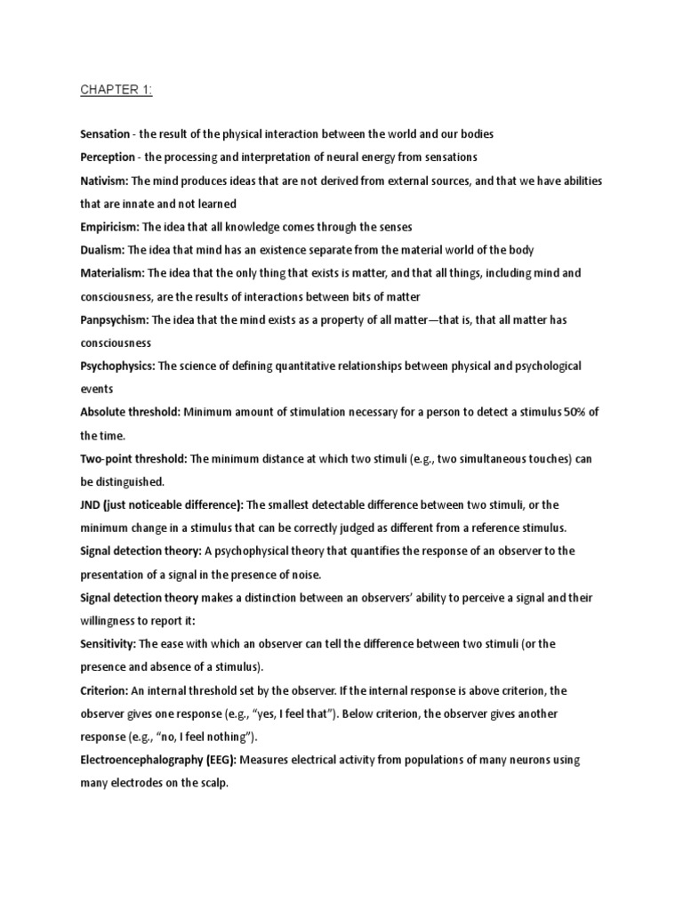 Psy280 Midterm Keyterms Pdf Color Attention