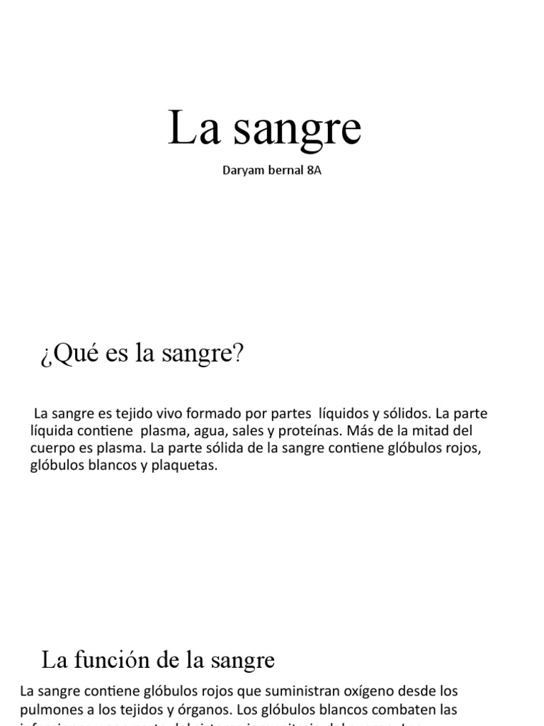 La Sangre | PDF