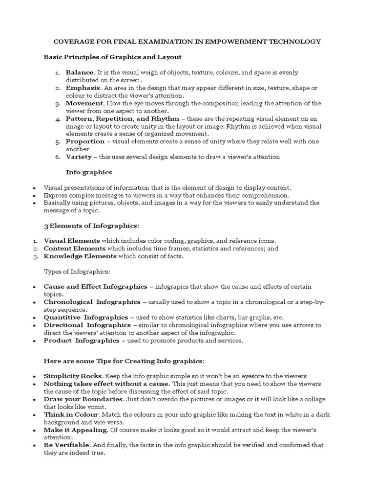 Lesson 6 Imaging and Design For Online Environment | PDF | Infographics ...