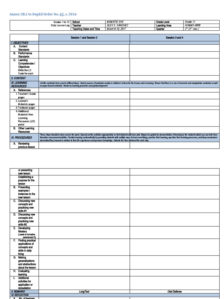 HUMSS WRB Mar 6 10 | Download Free PDF | Learning | Change