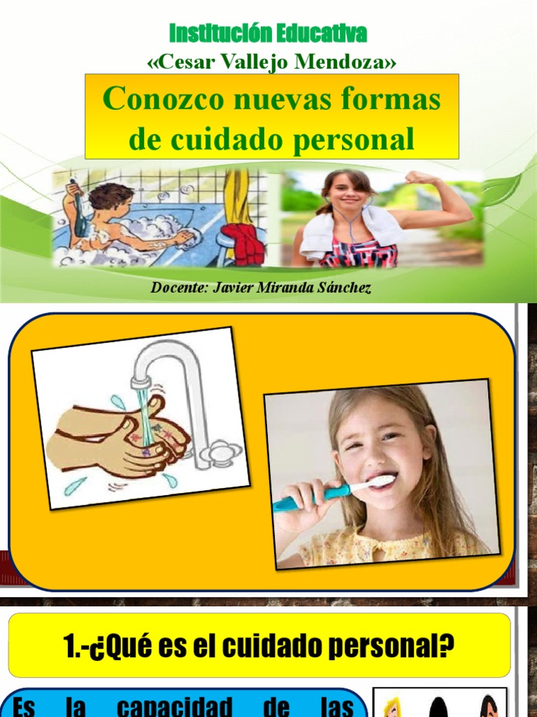 Conozco Nuevas Formas de Cuidado Personal | PDF