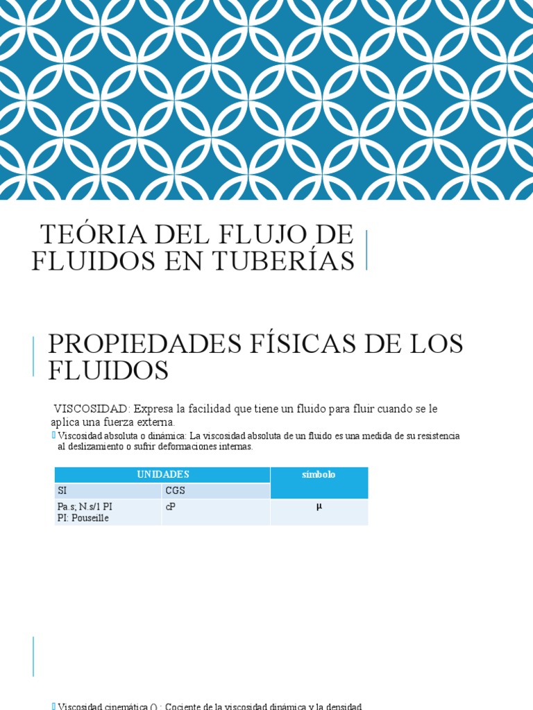 Teória Del Flujo de Fluidos en Tuberías | PDF