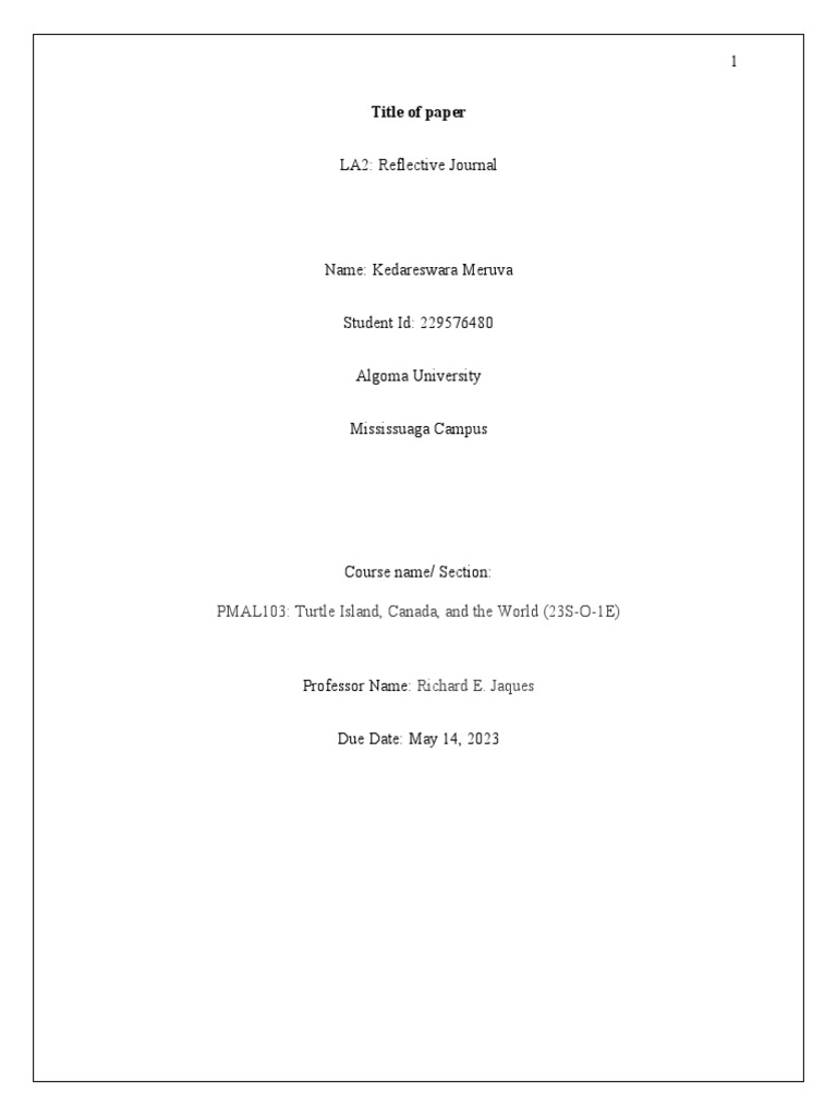 Sample APA Paper 7th Edition Template | PDF