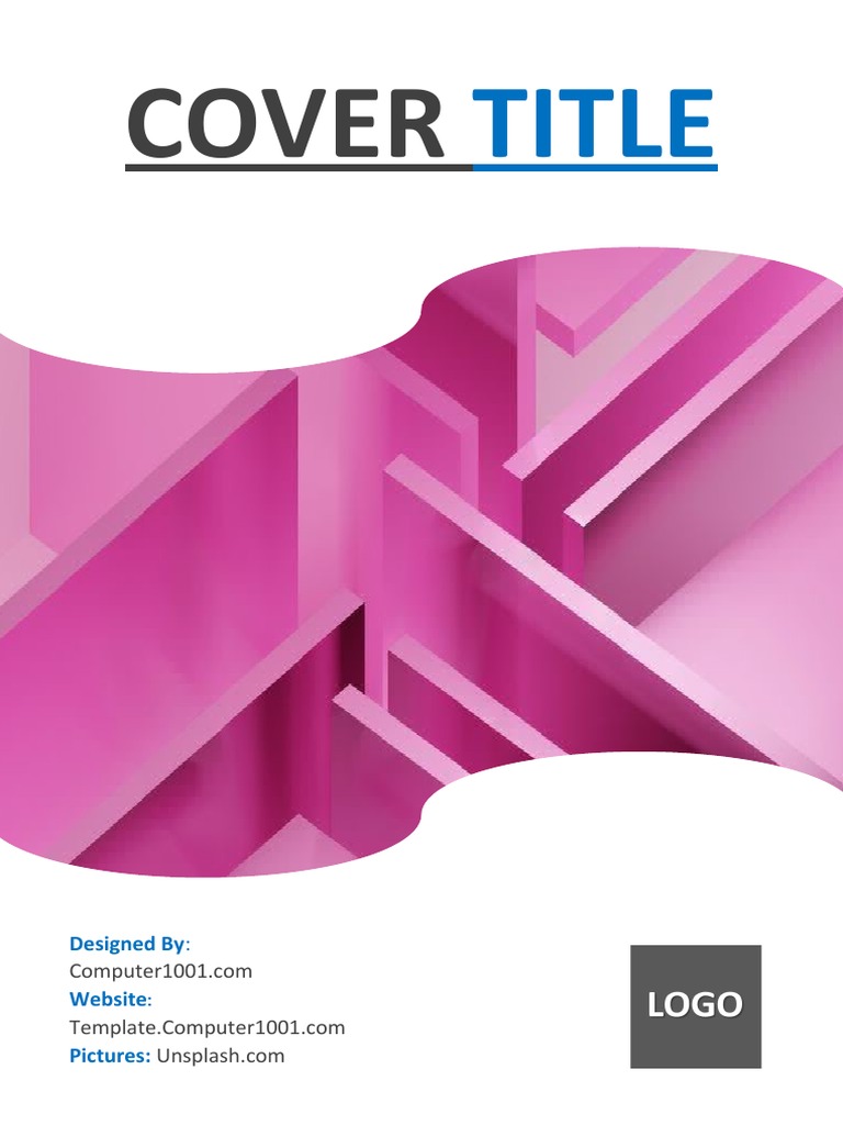 3D-Pink-Background-Template-Cover-Word | PDF