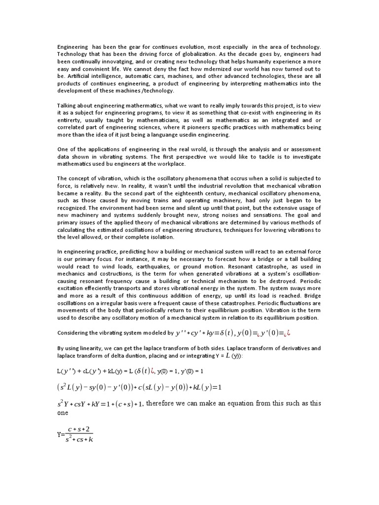 Damping | PDF | Engineering | Mathematics