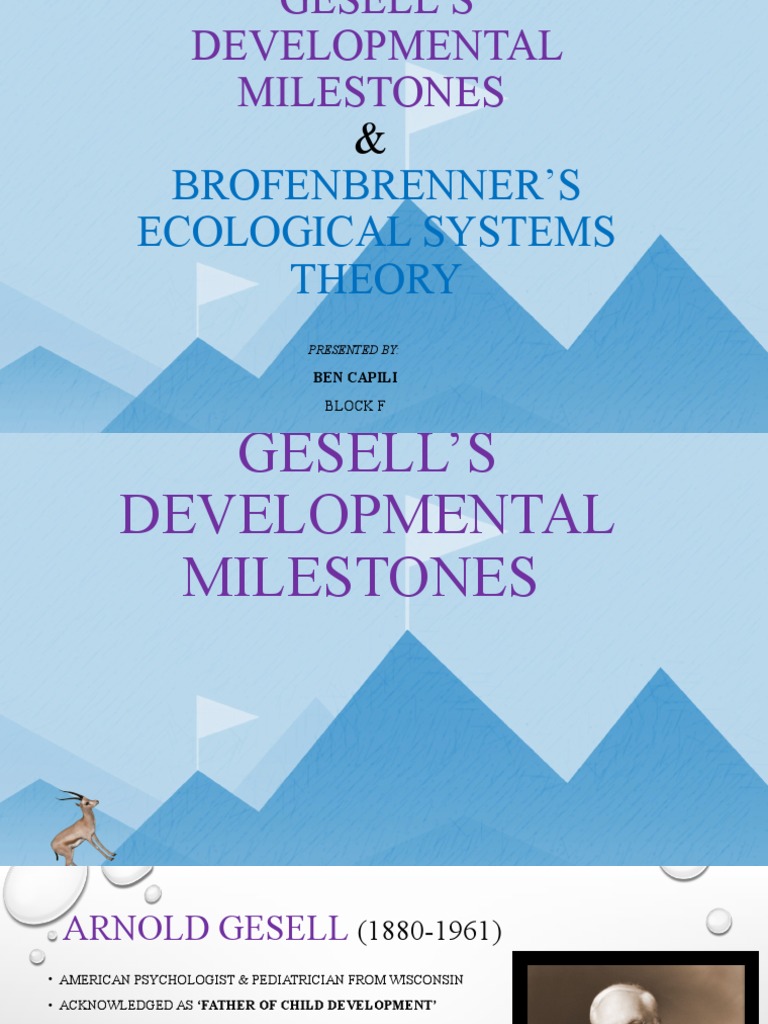 Gesell's Developmental Milestones | PDF | Developmental Psychology ...