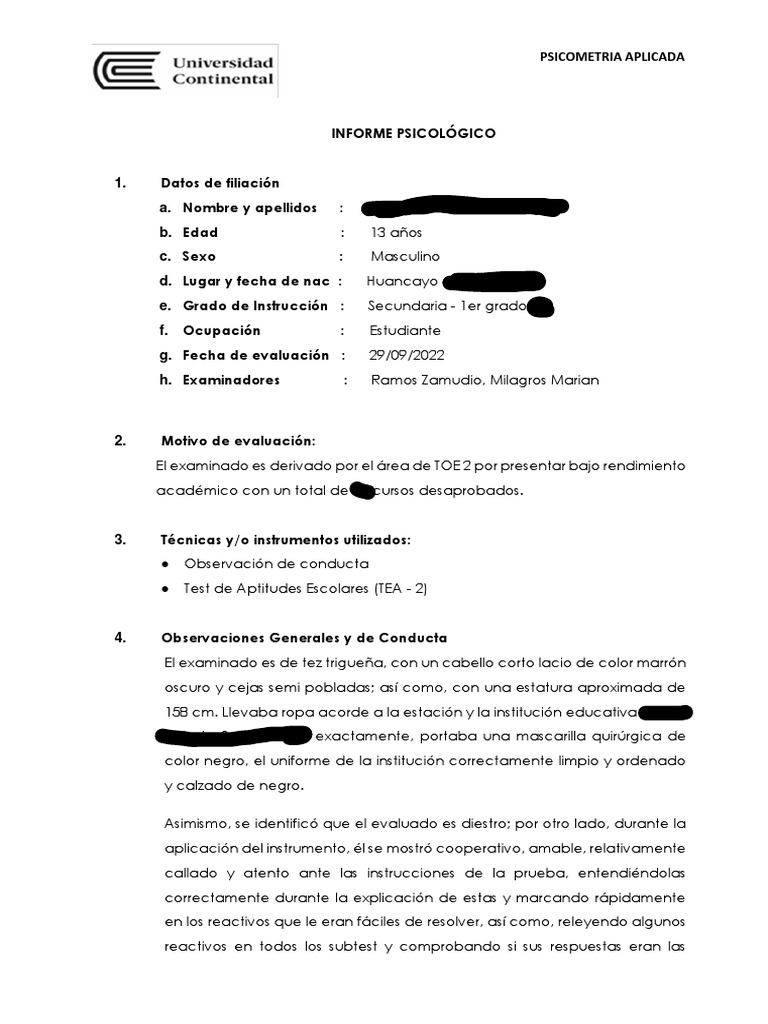 Tea Santi Informe | PDF