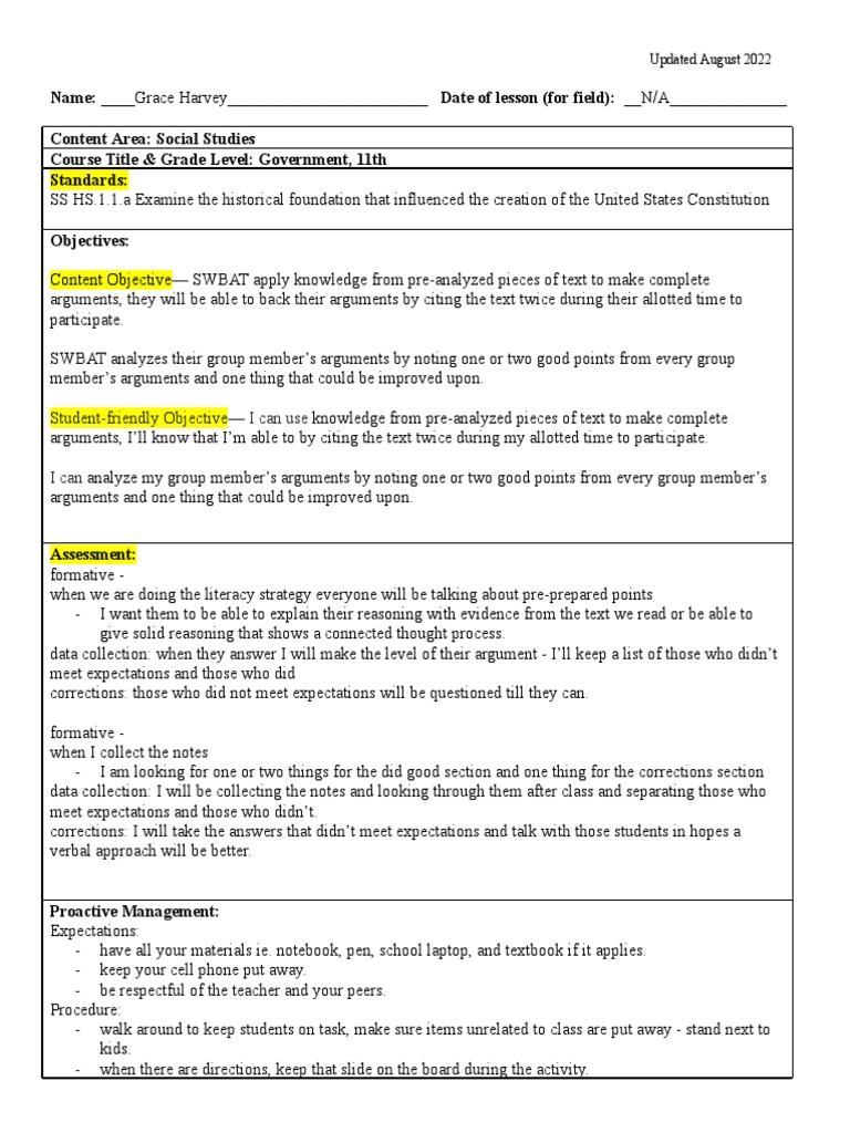 Engaging Debate Lesson Plan for Government | PDF