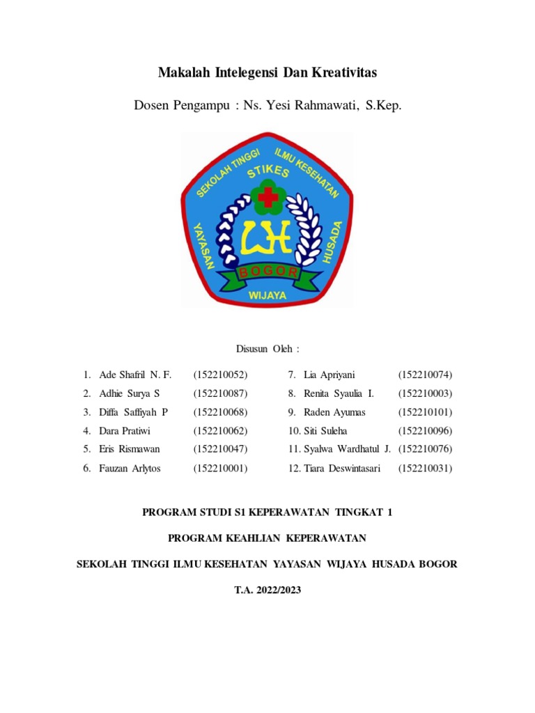 Makalah Intelegensi Dan Kreativitas KEL 6 | PDF