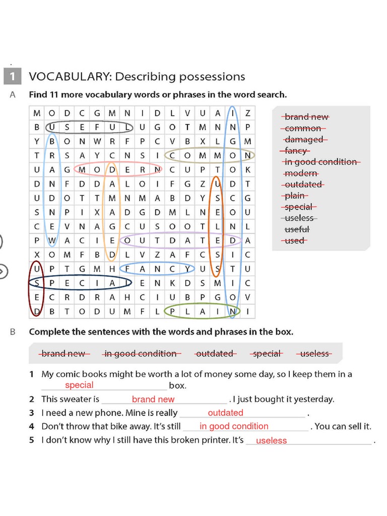Describing Possessions | PDF