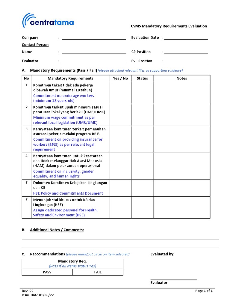 Cent - Ims.fm.004 CSMS Mre | PDF