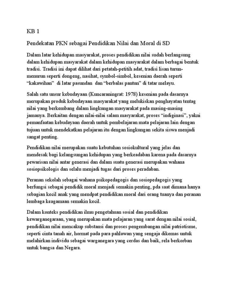 Rangkuman PKN Modul 02 PDGK 4106 | PDF