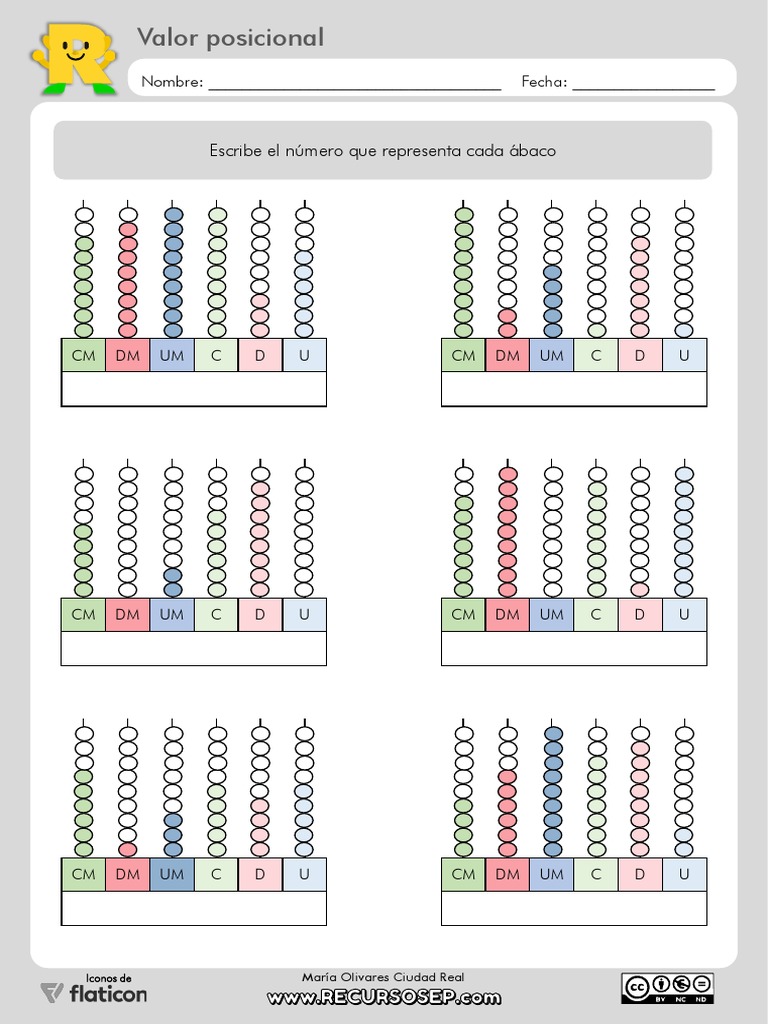 Abacos Hasta La Centena de Millar | PDF | Matemáticas