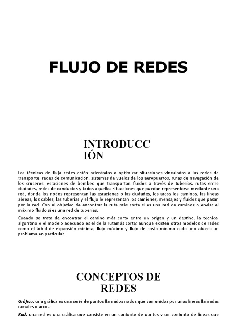 Optimización de flujos en redes | PDF | Arco y flecha