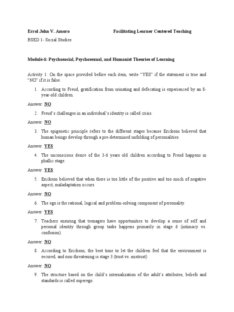 FLCT Module 6 Learning Task | PDF | Curriculum | Learning