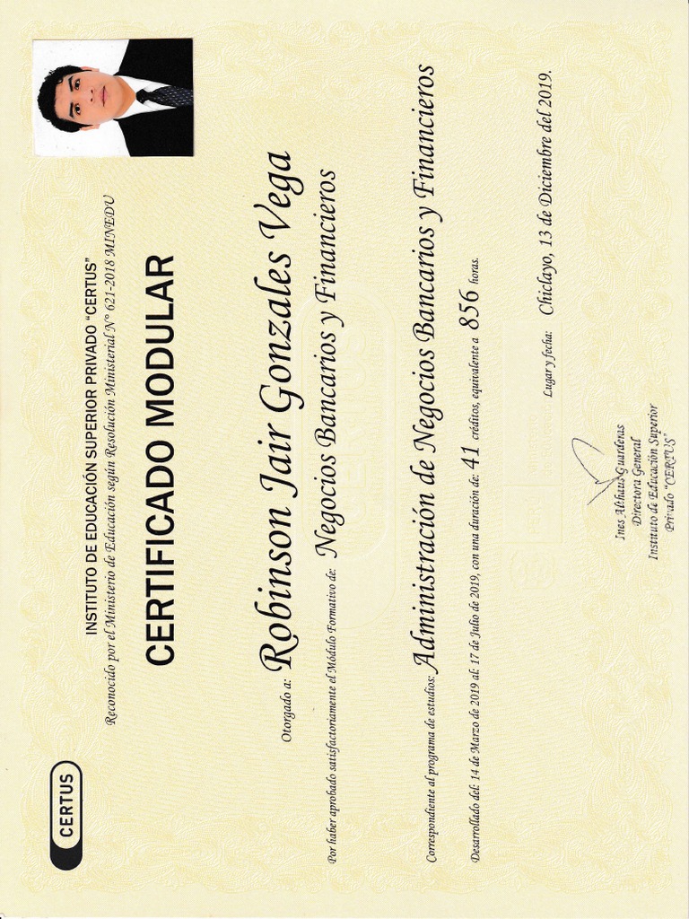 Certificado Modular 1 - 20221009 - 0001 | PDF