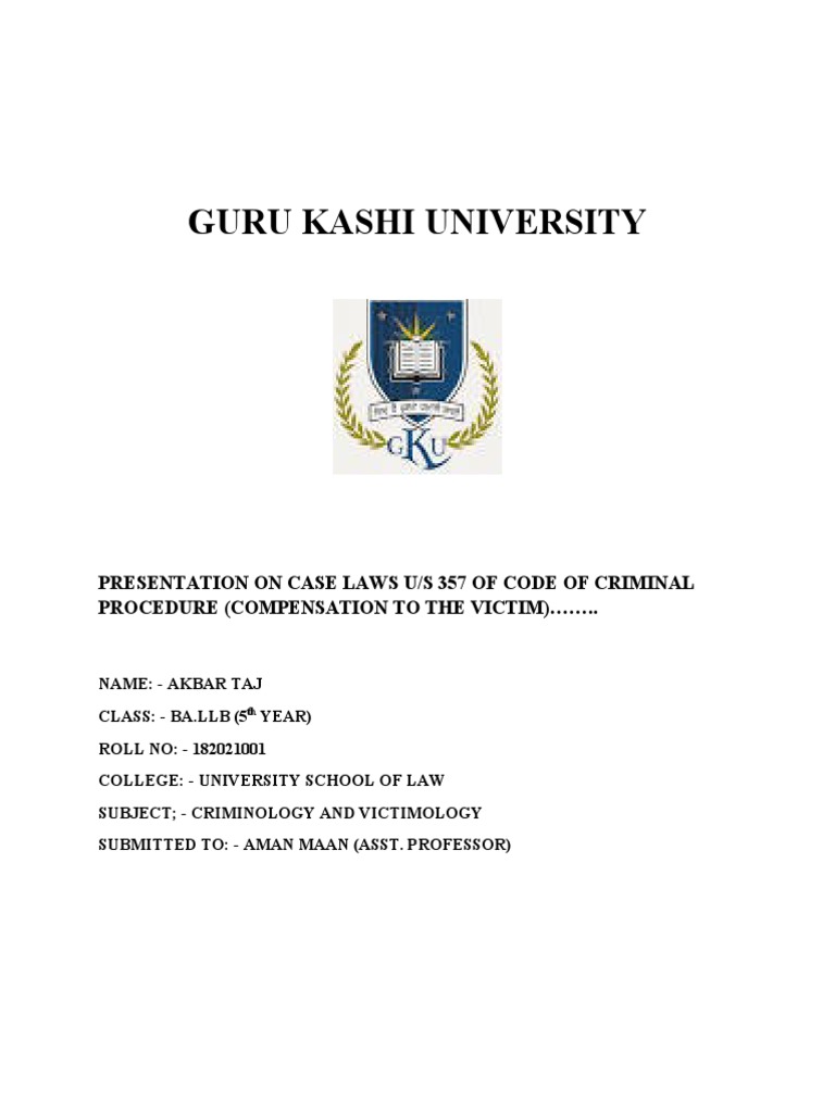 Criminology PPT Unit 4 | PDF