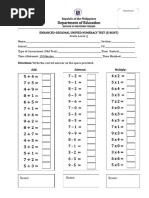 RMA - Grade 3 Learner Scoring Sheet | PDF | Elementary Mathematics ...