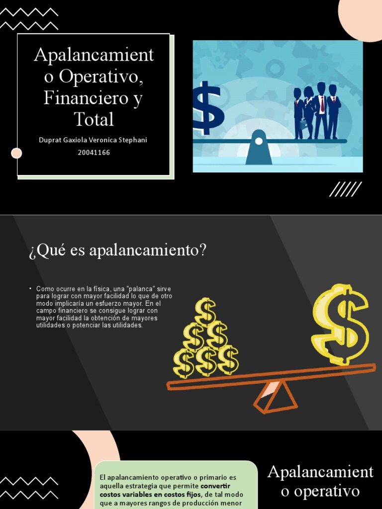 Apalancamiento Operativo, Financiero y Total | PDF | Apalancamiento (Finanzas) | Rentabilidad ...