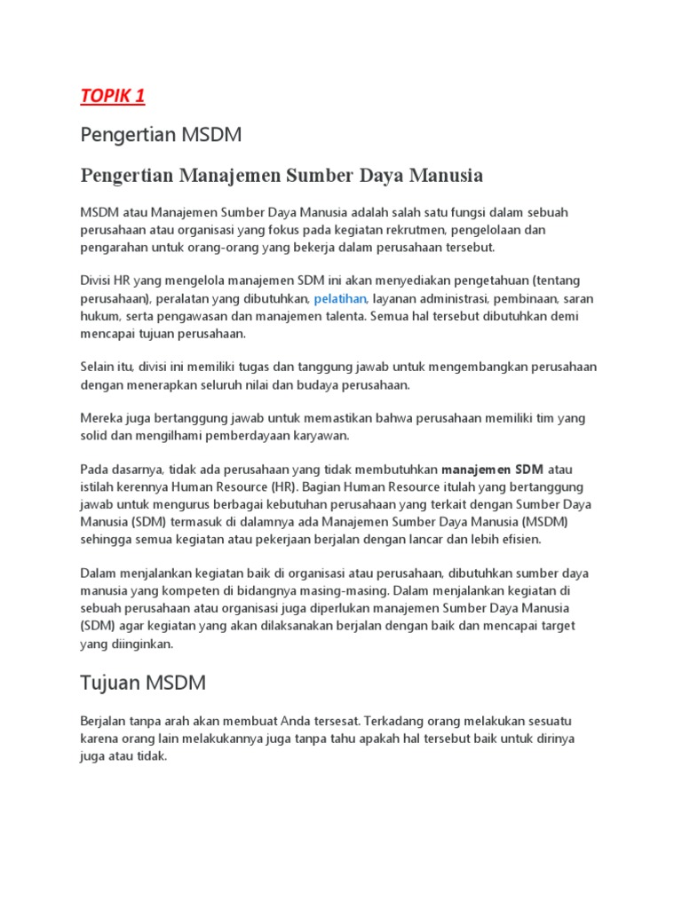 MSDM Sem 2 Spada | PDF