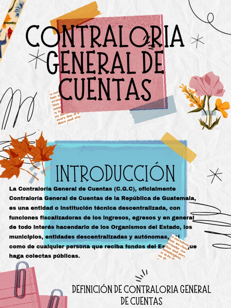 Presentación Contraloria General de Cuentas | PDF