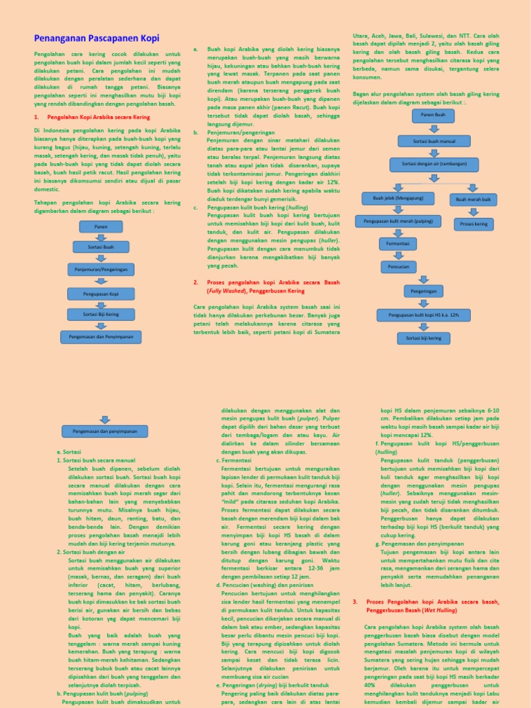 Penanganan Pasca Panen Kopi-Web | PDF