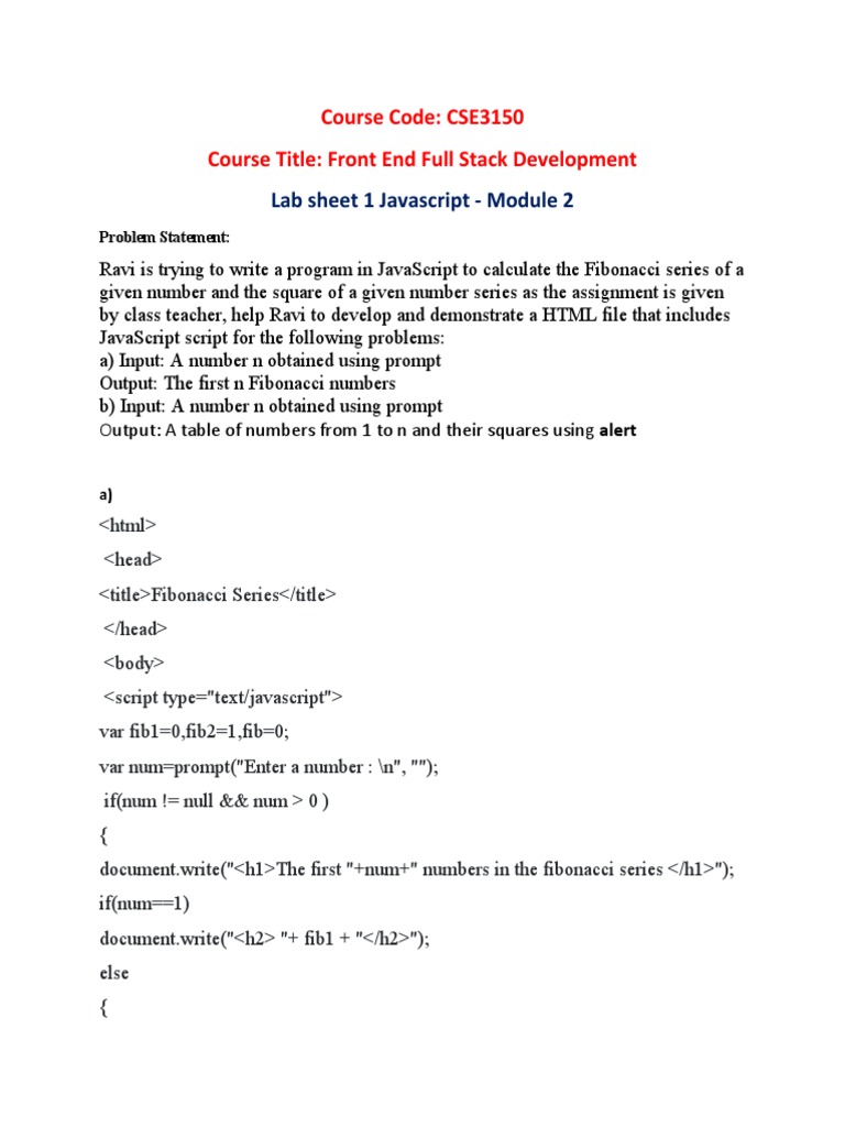 Lab Sheet-7 | PDF Lab Sheet-7 | PDF