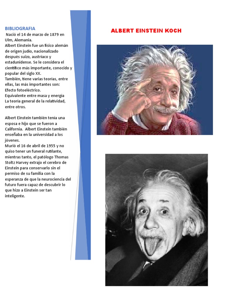 Biografía de Albert Einstein: Vida y Legado | PDF