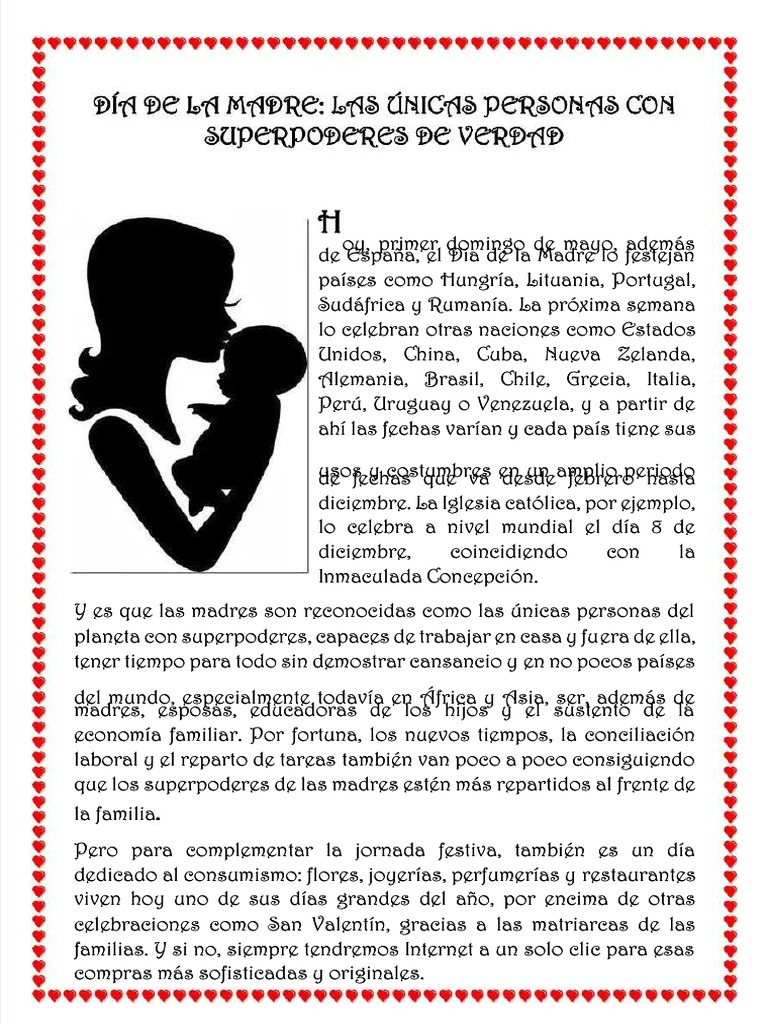 Wiac - Info PDF Periodico Mural Por El Dia de La Madre PR | PDF