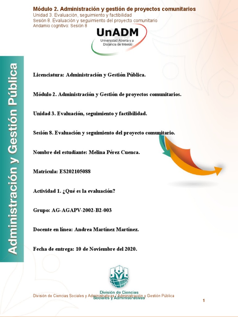 AGPC - M2 - U2 - S8 - A1 - MEPC-Evaluación, Factibilidad de ...