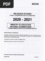 BGCSE Religious Education Past Papers | PDF | Faith | Marriage