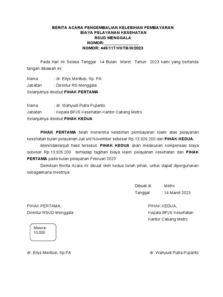 BA Pengembalian | PDF