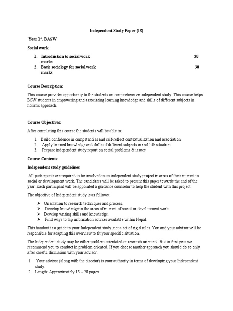 Independent Study Paper | Download Free PDF | Punctuation
