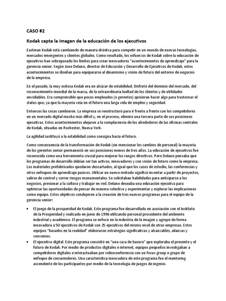 Caso - 2 Kodak | PDF