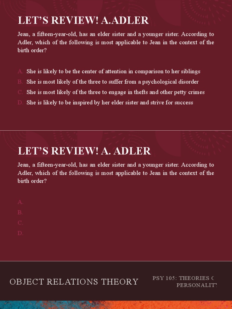 Module 5 Object Relations Pdf Oedipus Complex Attachment Theory
