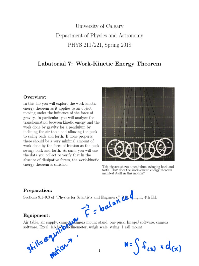Phys 211 221 Lab 07 P2018 PDF | PDF | Force | Quantity Phys 211 221 Lab 07 P2018 PDF | PDF | Force | Quantity