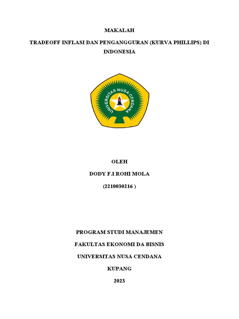 KURVA PHILLIPS DAN INFLASI DI INDONESIA | PDF
