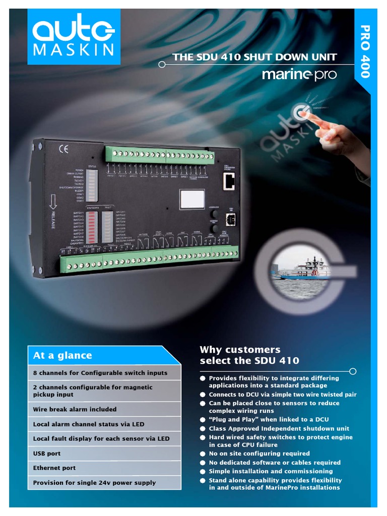 SDU 410 Product Sheet | PDF | Manufactured Goods | Electrical Engineering