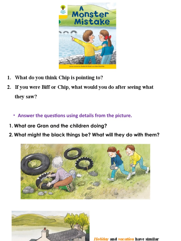 Ort G1a Lesson 16 A Monster Mistake | PDF | Jokes