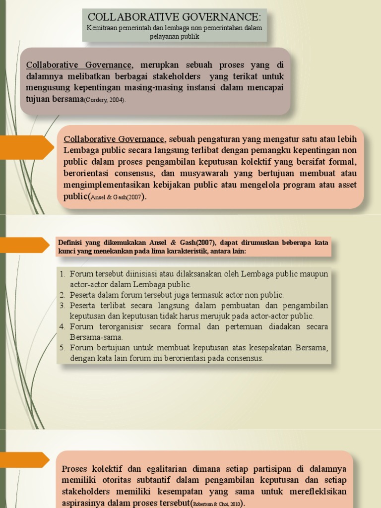 Collaborative Governance | PDF