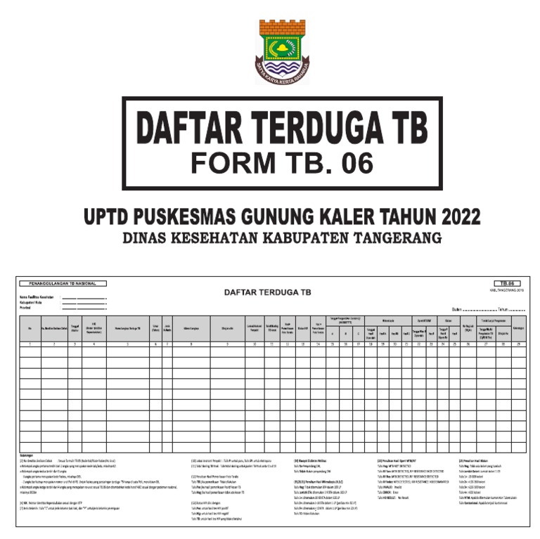 13 - Buku Daftar Terduga TB 06 | PDF