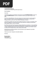Explanation Letter For NO ITR | PDF