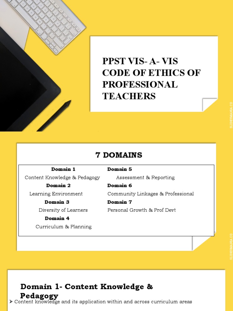 Ann PPT Code of Ethics Gad 2023 | PDF | Teachers | Learning