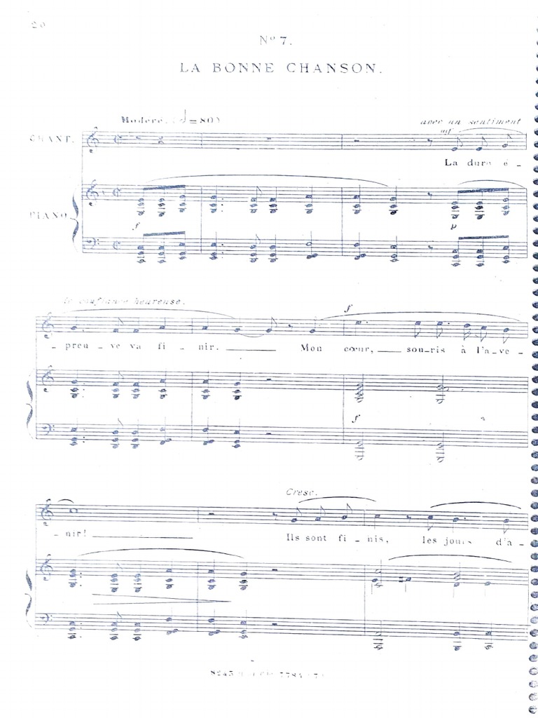 La Bonne Chanson : Paroles et Musique | PDF
