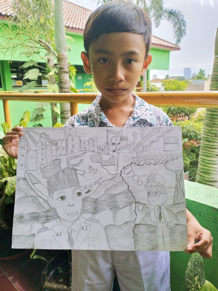 2) Foto Siswa Memegang Karya (Hitam Putih) | PDF