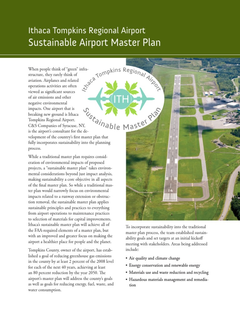 5.sustainable Airport Master Plan - Ithaka Tompkins | PDF