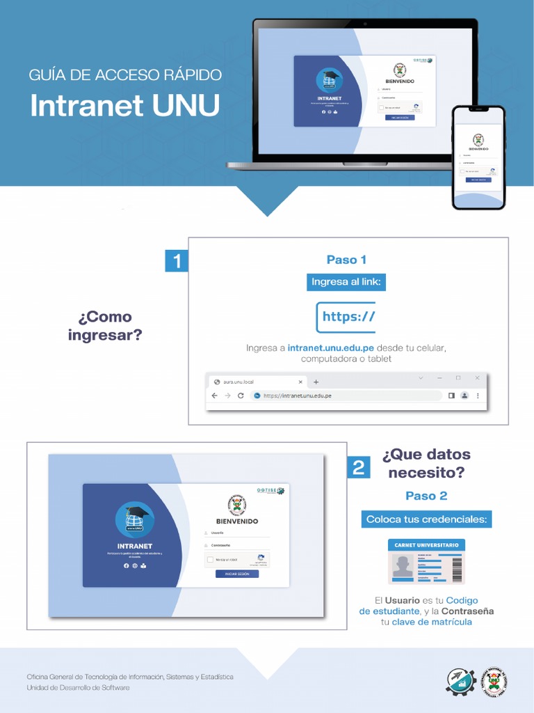 Guía - INTRANET UNU | PDF