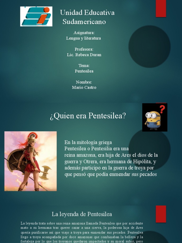 Presentacion Sobre Pentesilea | PDF